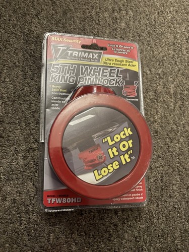 Trimax Red Heavy Duty Hardened Steel Full Collar 5th Wheel King Pin ...