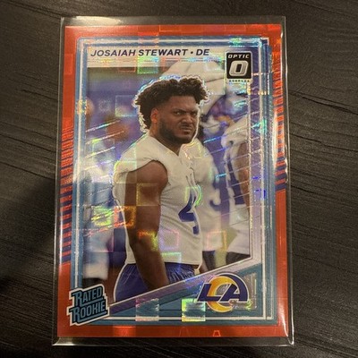 2025 Donruss Josiah Stewart Optic Preview RED PANDORA #376 Rated Rookie ...