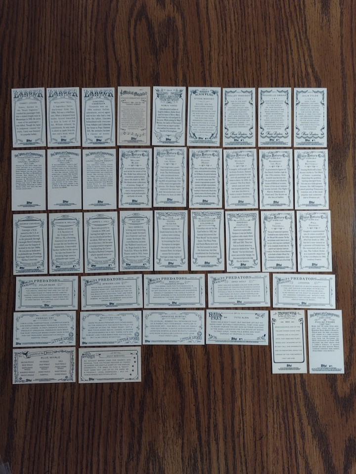 Huge Allen & Ginter/Gypsy Queen Mini Lot Of 181 Cards Stars HOF SP VAR ...