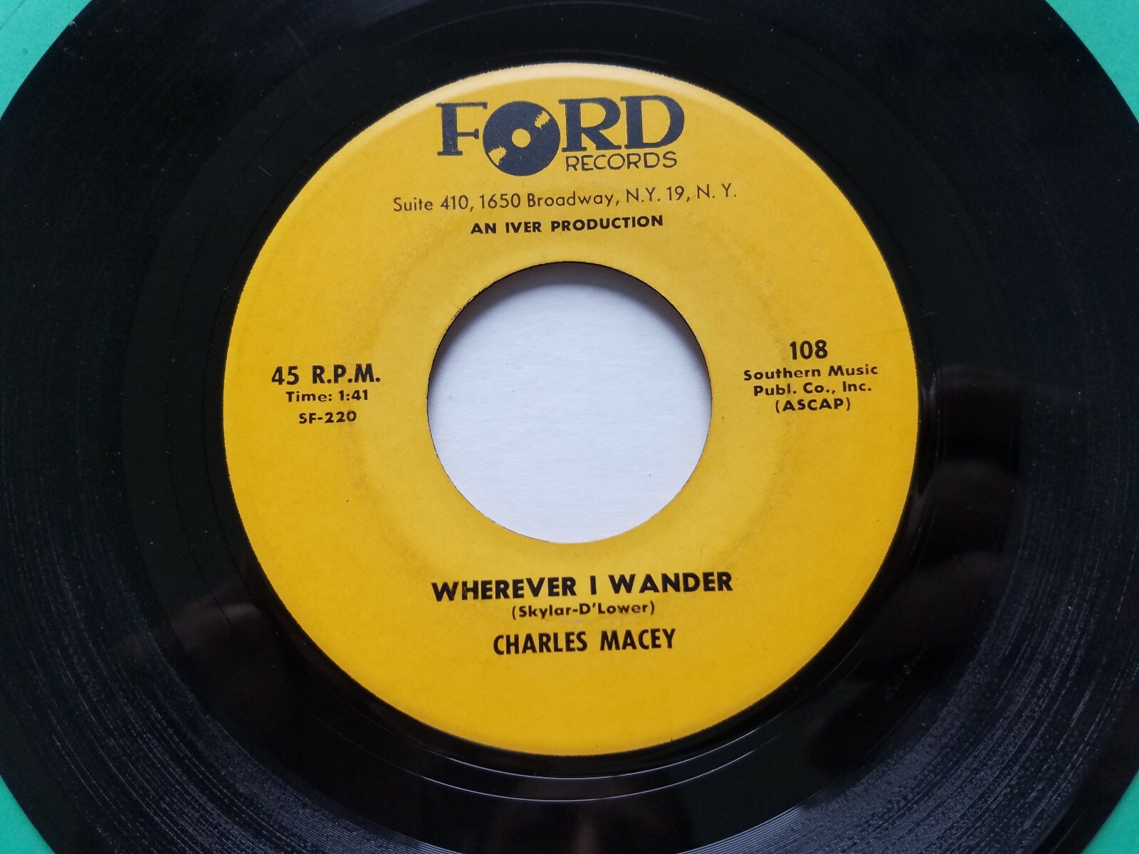 CHARLES MACEY - The Golden Touch Of Love / Wherever I Wander 1963 ...