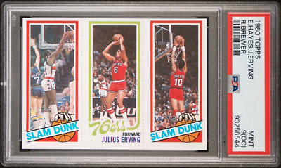 1980-81 Topps Julius Erving Hayes Brewer PSA 9 OC MINT | eBay