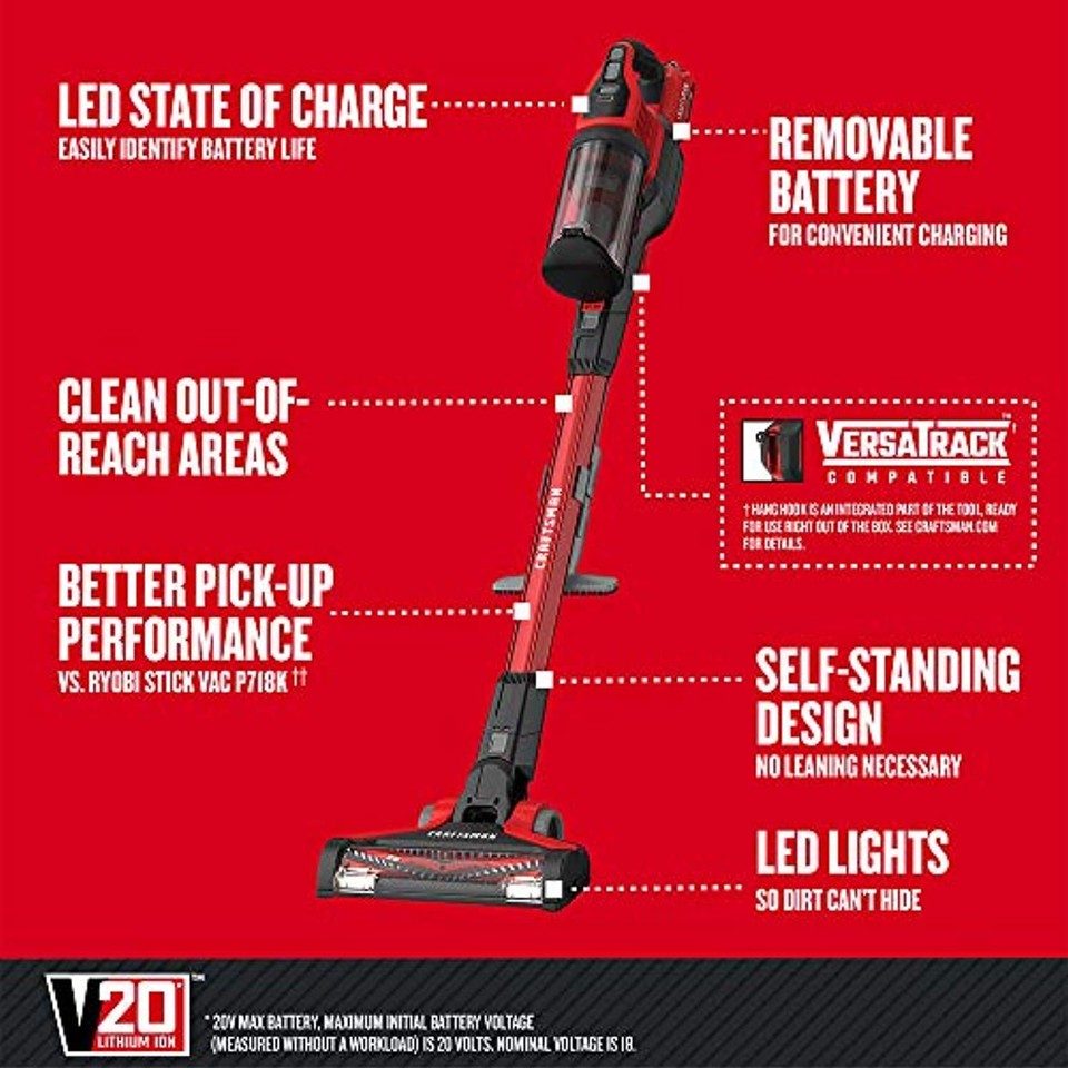 CRAFTSMAN CMCVS001D1 Vacuum, Red 885911721332| eBay
