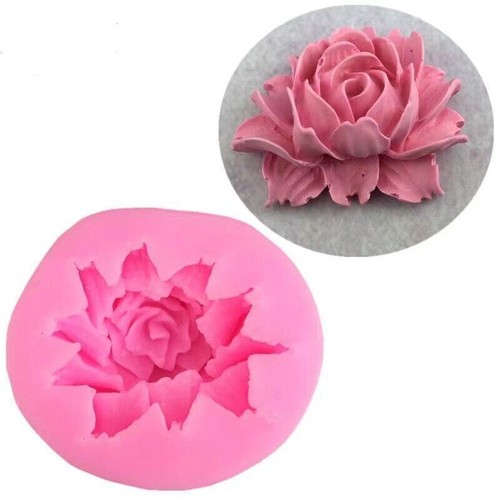 Flower Rose Silicone Mold Baking Chocolate Fondant Cake Decor Candy ...