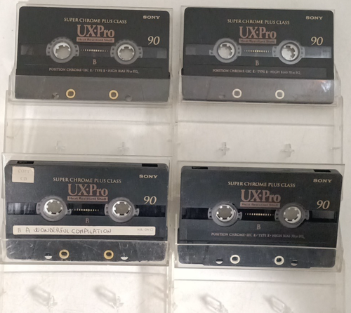 Lotto 4x SONY UX-PRO 90 aNNI 90 2000 musicassette vergini cassette tape ...