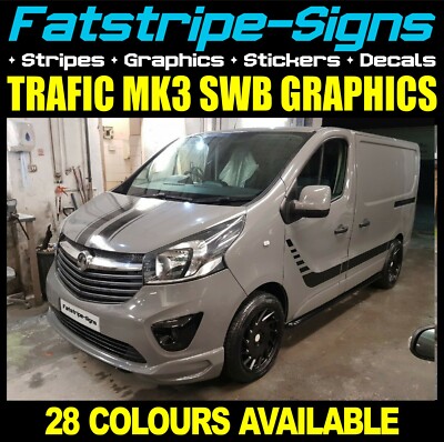 to fit RENAULT TRAFIC MK3 SWB GRAPHICS STICKERS DECALS STRIPES DAY VAN ...