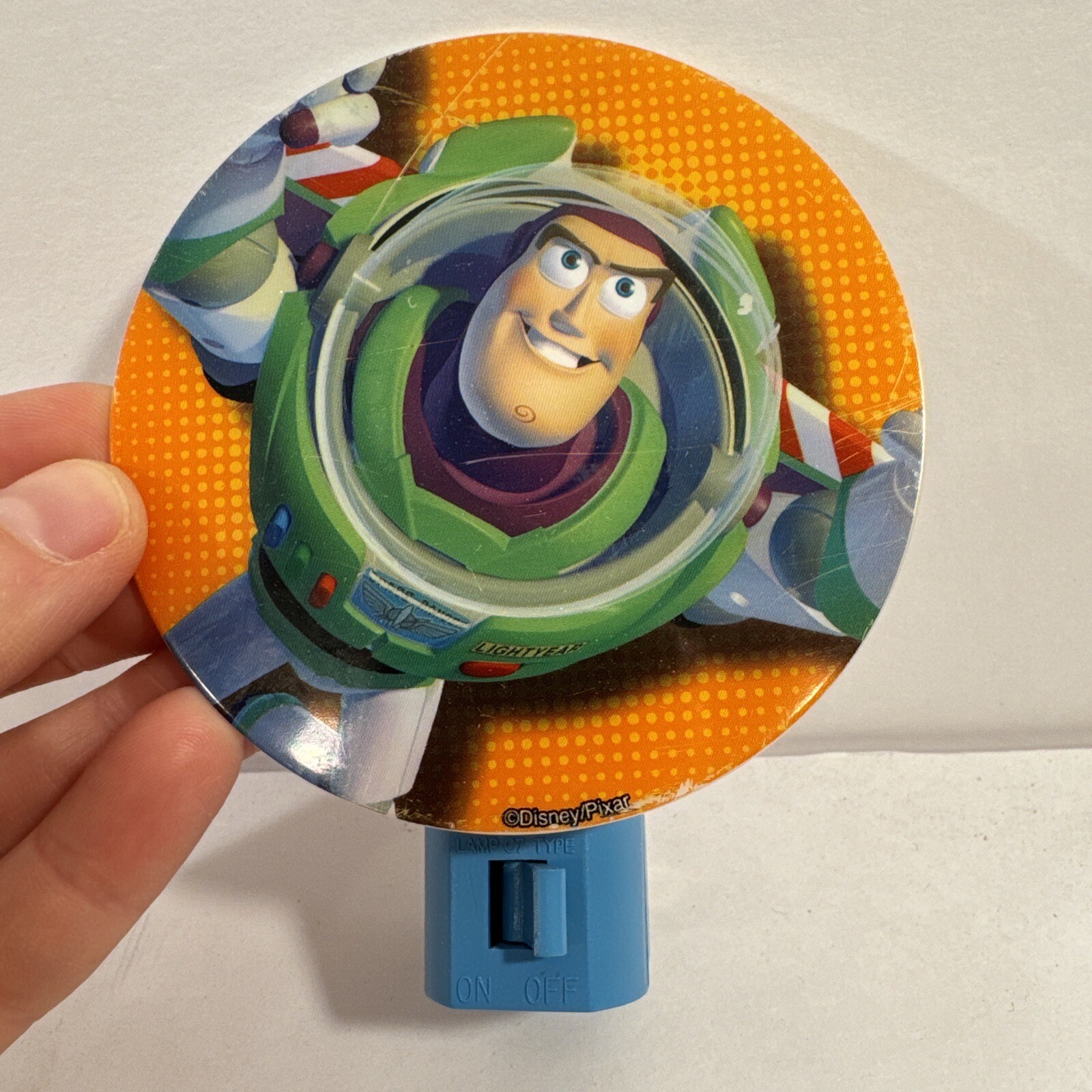 Disney Pixar Toy Story Night Light LED 2008 Buzz Lightyear Tested Works ...