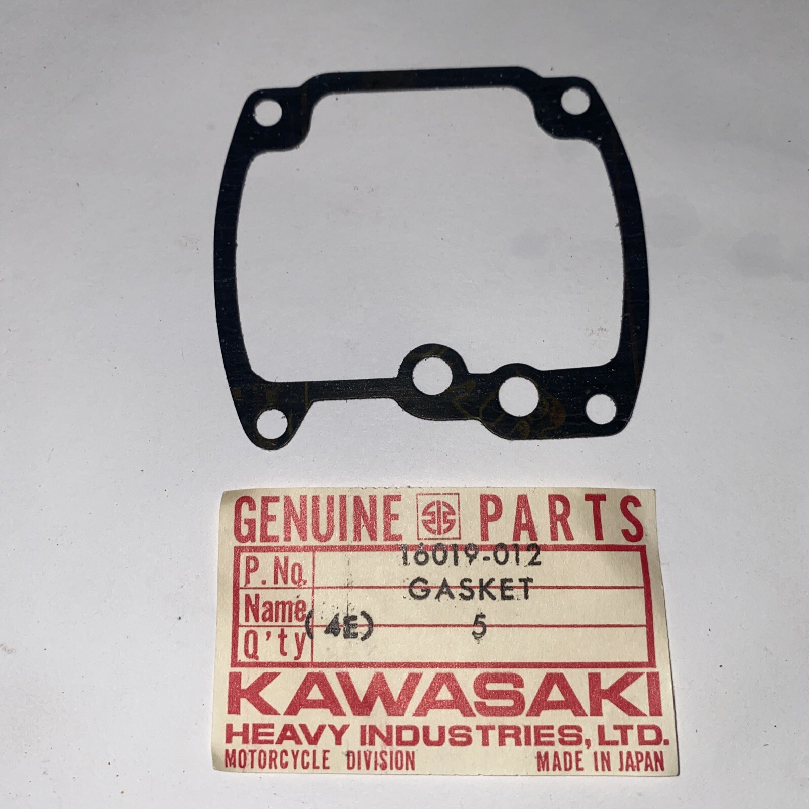KAWASAKI G3SS G3TR G4TR KV100 KH250 MACH1 FLOAT CHAMBER GASKET OEM NOS ...