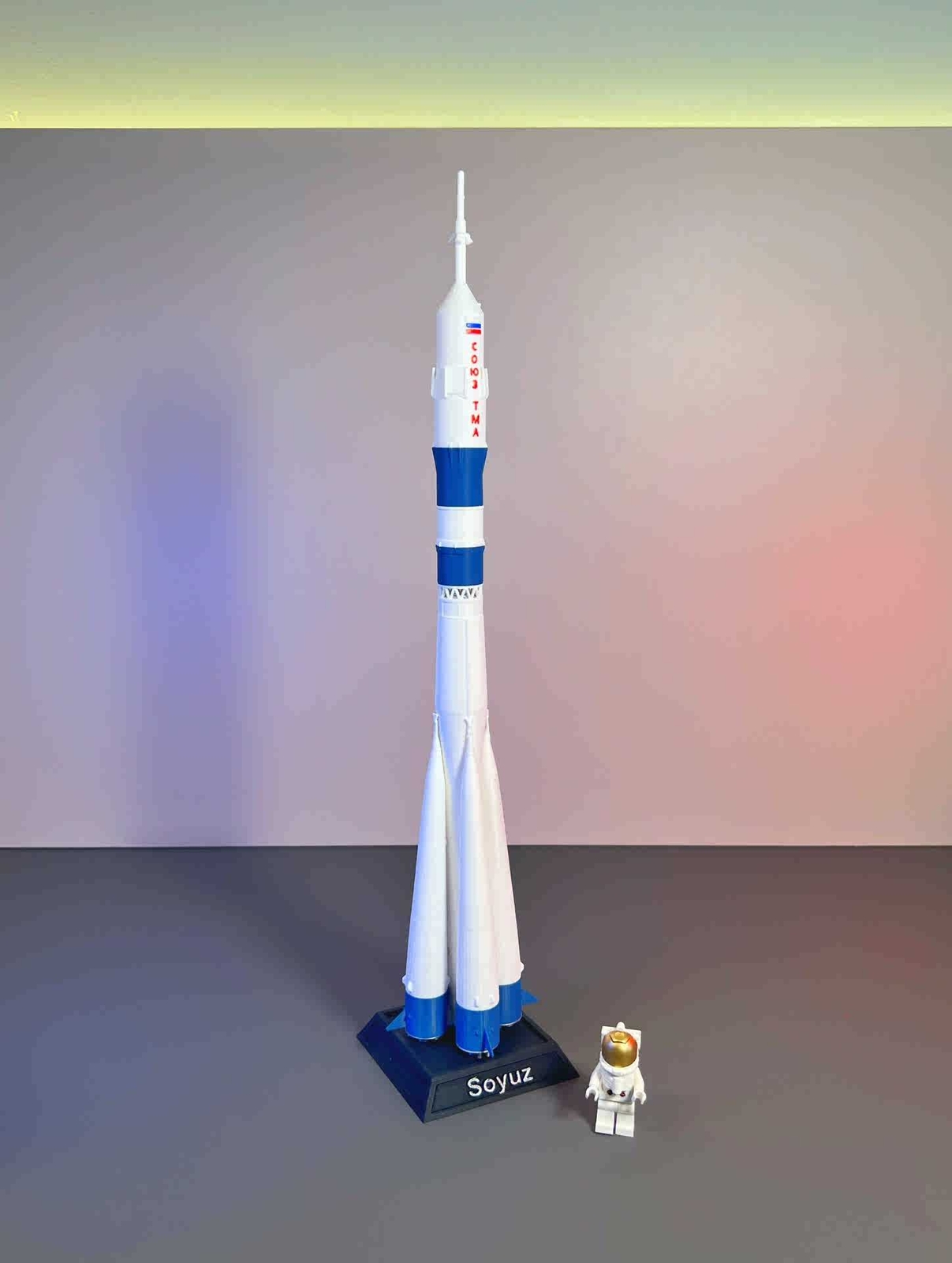 1:120 CCCP Soyuz Р-7 R-7 Carry Rocket Model 60th Blue/White Painted ...