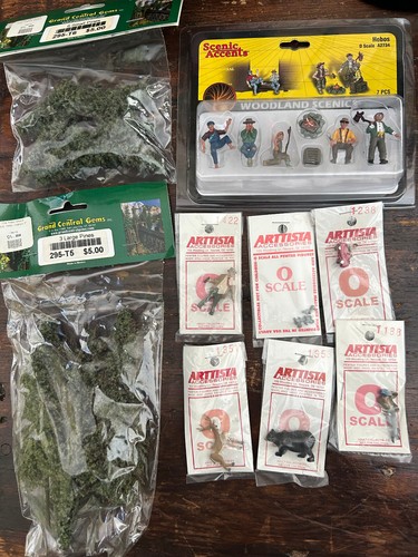 O Scale Train Accessories Bundle Arttista Figures, Hobos & Trees ...