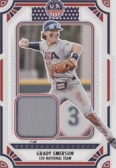 2024 Panini Stars and Stripes - USA Materials Grady Emerson #USA-GE ...