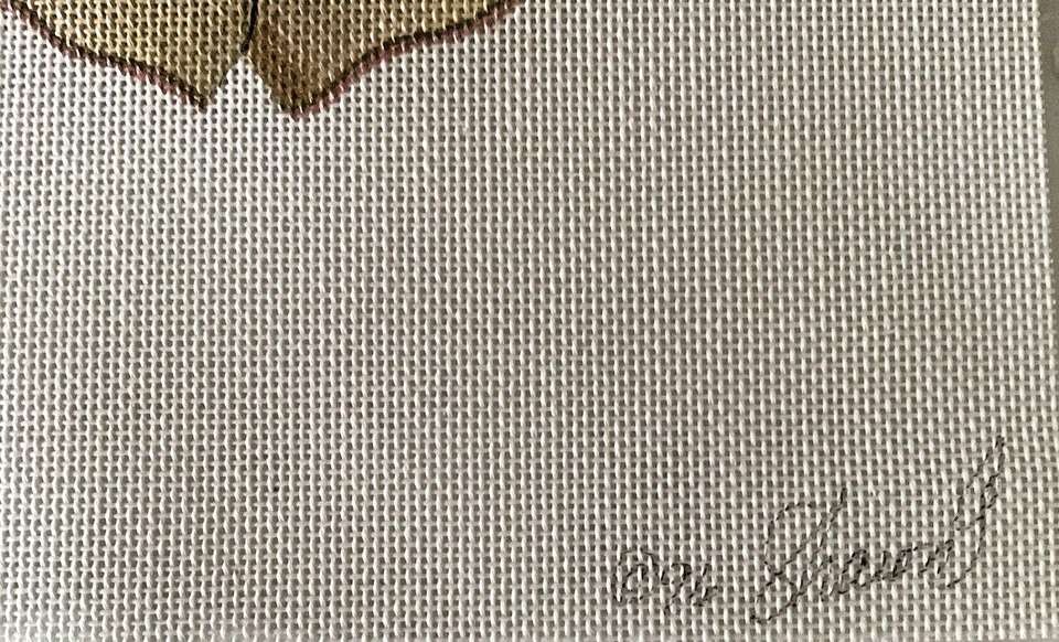 Needlepoint Canvas Hand Stitch Painted Sharon G Bra and Tap Shorts 18 ...