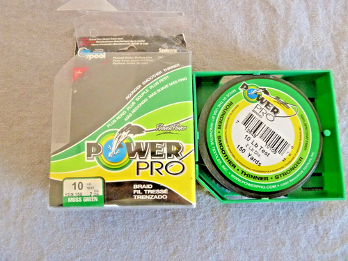 Power Pro Braided Fishing Line 10 lb Test 150 yds - Moss Green | eBay