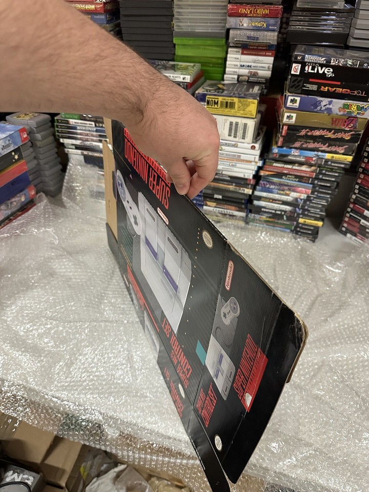 Uncirculated & Unfolded SNES Super Nintendo Console Box! Very Rare ...