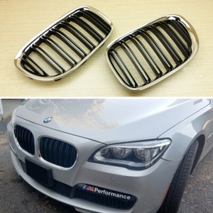 For BMW F01 F02 7-SERIES 730d 740i 09-15 Chrome Gloss Black M Style ...
