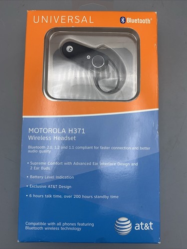 Motorola H371 Wireless Headset Earpiece with Charger & Manual Included ...