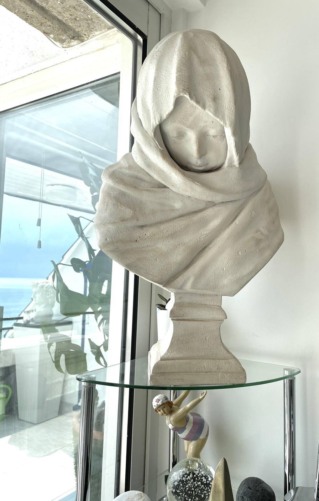 Statue Awesome Unique Shrouded Lady Classic Busk Art Terracotta | eBay UK