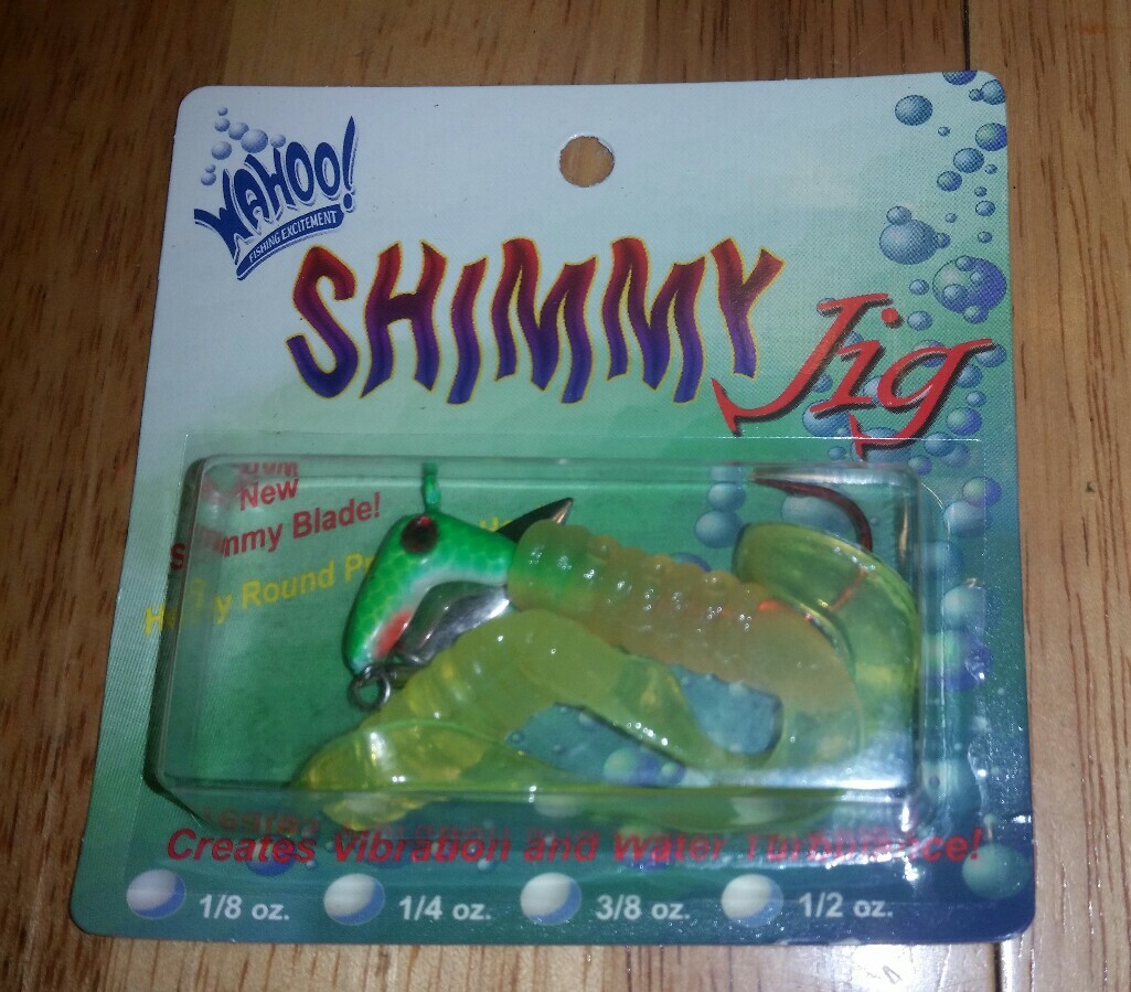Wahoo Shimmy Fishing Jig With Blade and Round Premium Hook Freshwater ...