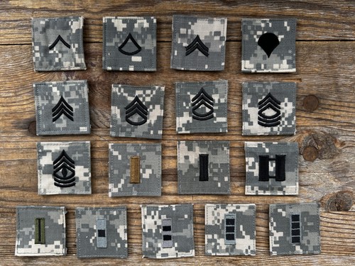 17 US ARMY Military Rank Dienstgrad Uniform Ucp Acu patches patch ...