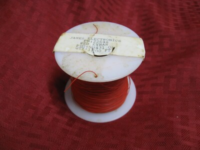30GA Red KYNAR wire wrap wire 1000' James pn 22648 | eBay