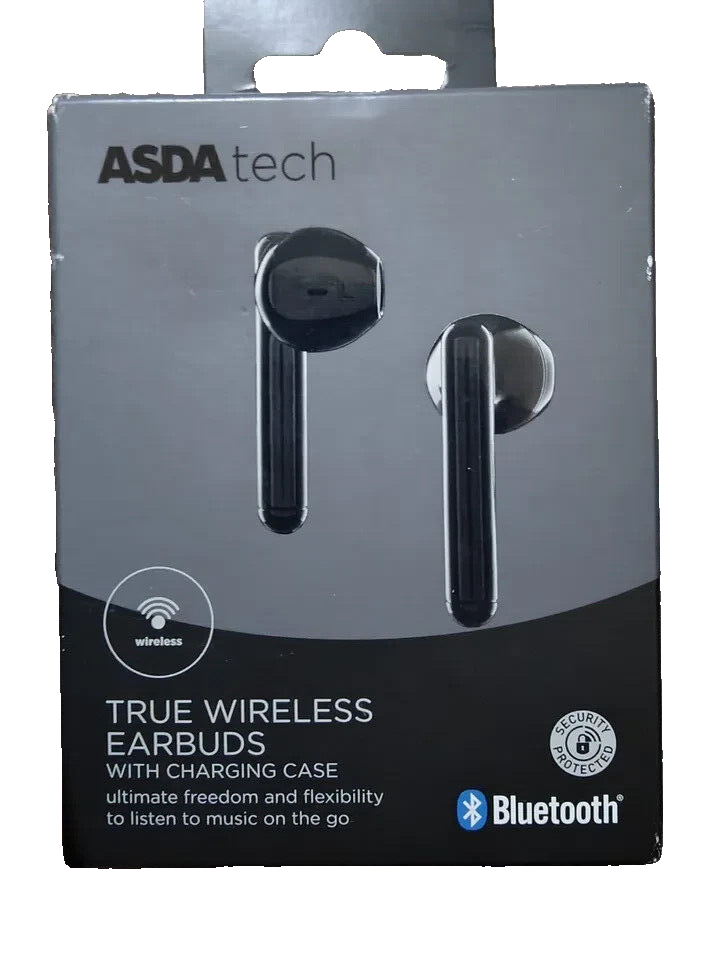 Asda Tech True Wireless Earbuds BLACK | eBay UK