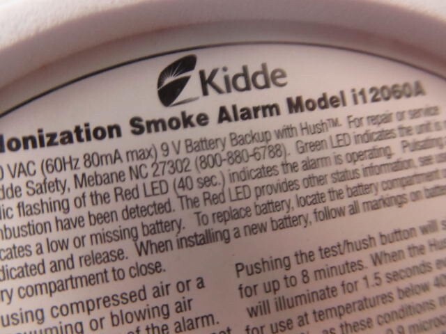 Kidde i12060A AC Hardwired Smoke Alarm - White for sale online | eBay