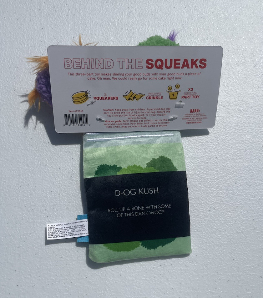 🐶 NWT Bark Box Dog Kush Nugs 420 Weed Dog Toy XS-S 0-20lbs | eBay