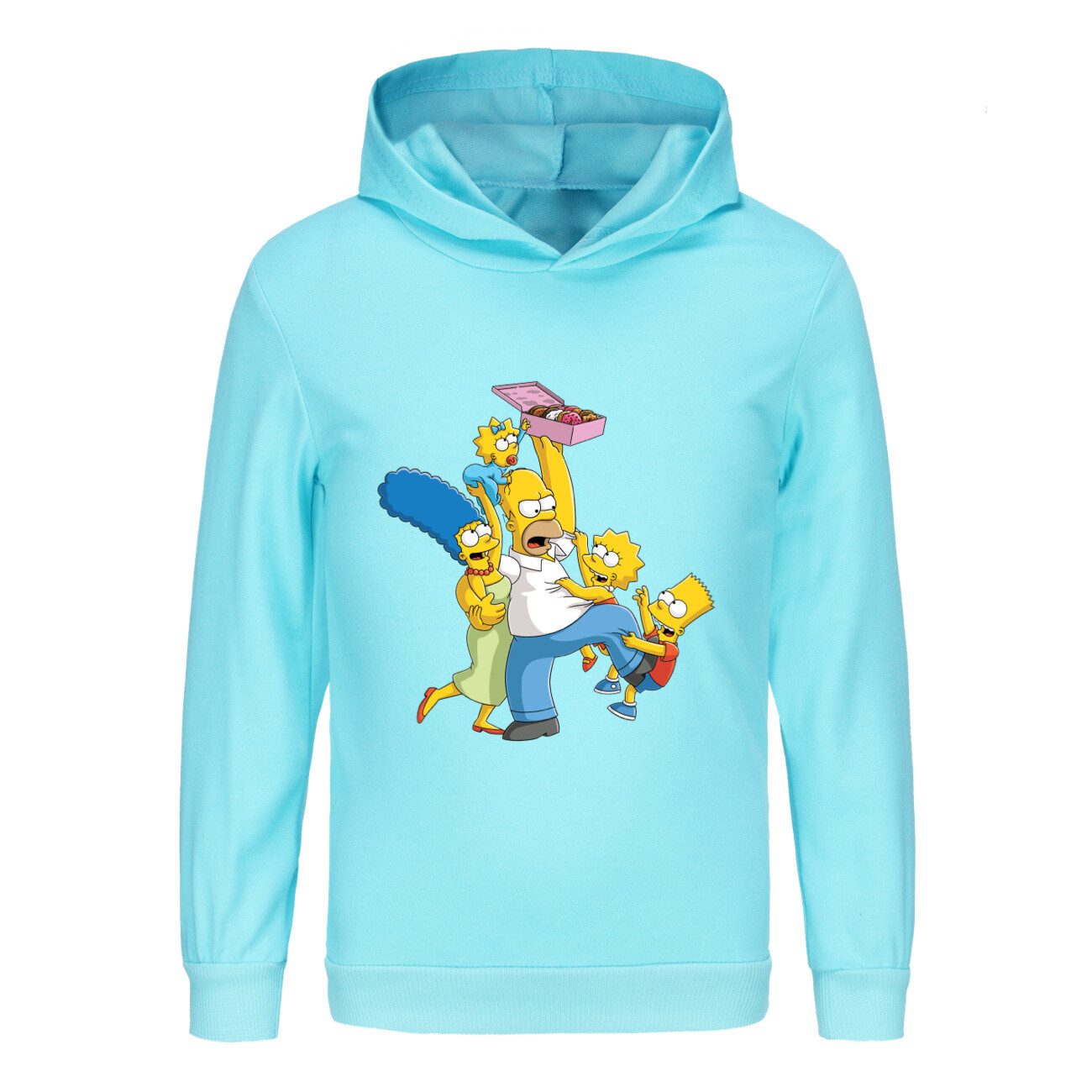 The Simpsons Kids Boys Girls Hooded Hoodies Sweathershirt Cartoon Tee ...