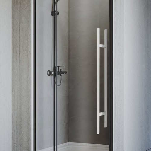 Stainless Steel Double Sided Push Pull Door Handle, H-shaped Door Pull ...