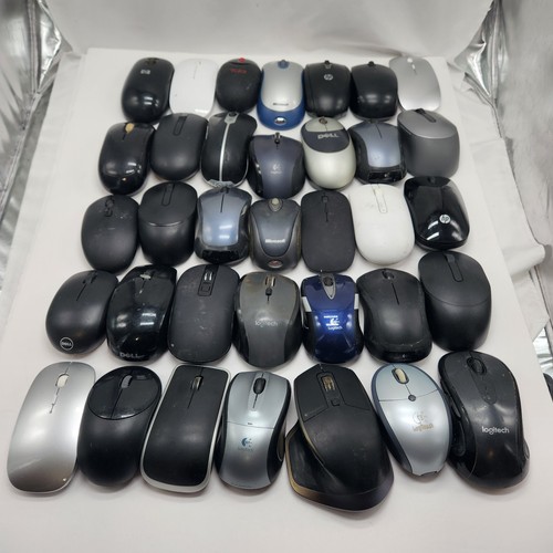 Wireless Computer Mouse Lot Of 35 Mice No USB Dongles Logitech ...