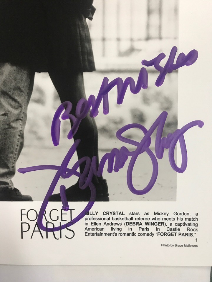Debra Winger Autograph -Press Photo W/ Billy Crystal in Forget Paris ...