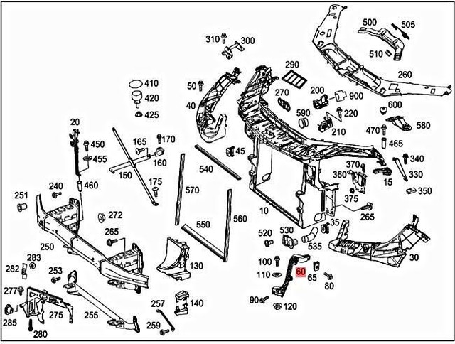Mercedes-Benz 1666263731 Genuine OEM Factory Original Support Brace for ...