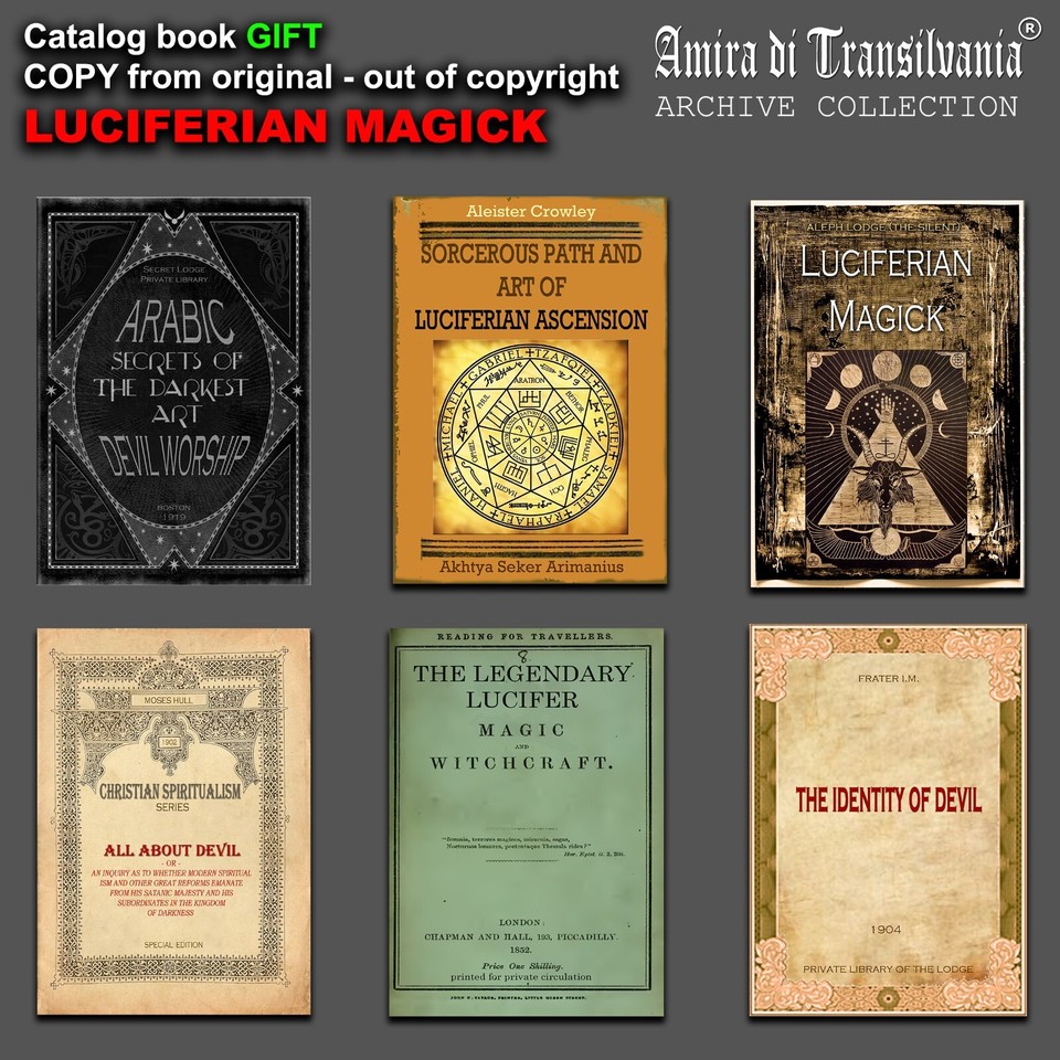 Antique Book Satanic Grimoire Black Magic Esotericism Manual Occult ...