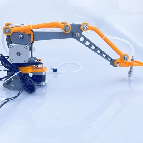 3D Printed Robot Arm Kit Mechanical Arm w/ Stepper Motors Air Pump ...