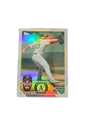 2023 Topps- Sam Moll-Oakland Athletics - Rainbow/Gold, SP | eBay