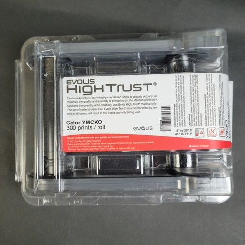 Evolis R5F208A100 YMCKO Color Ribbon for Primacy 2 Card Printer - 300 ...