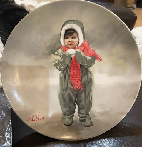 Donald Zolan Collector Plate “Winter Angel” Wonder of Childhood 1984 ...
