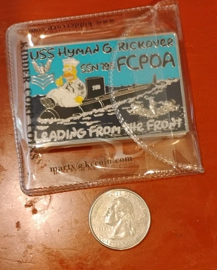 USS Hyman G.Rickover FCPOA SSN 795 Challenge Coin - Free Shipping | eBay