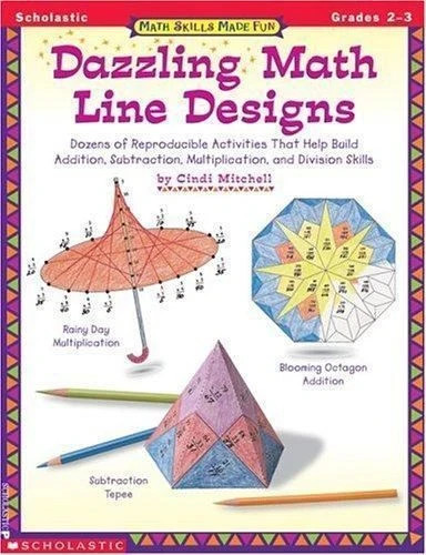 Math Skills Made Fun: Dazzling Math Line Designs Gr.2-3 (Grades 2-3) Paperback | eBay