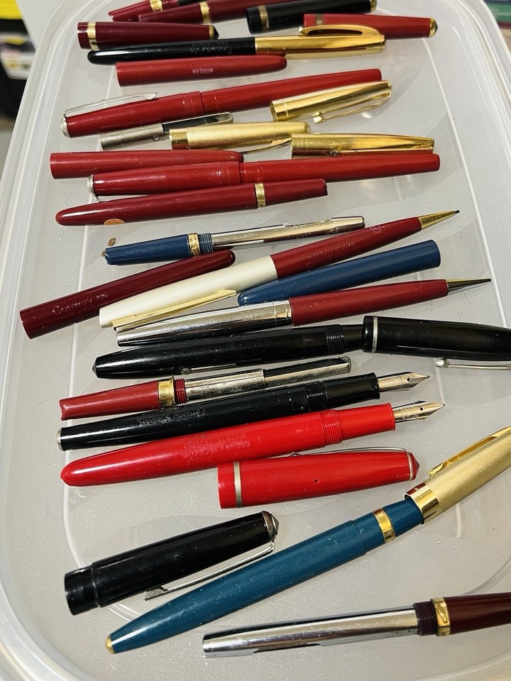 Vintage Gold Pens Lot For Parts 25pcs | eBay