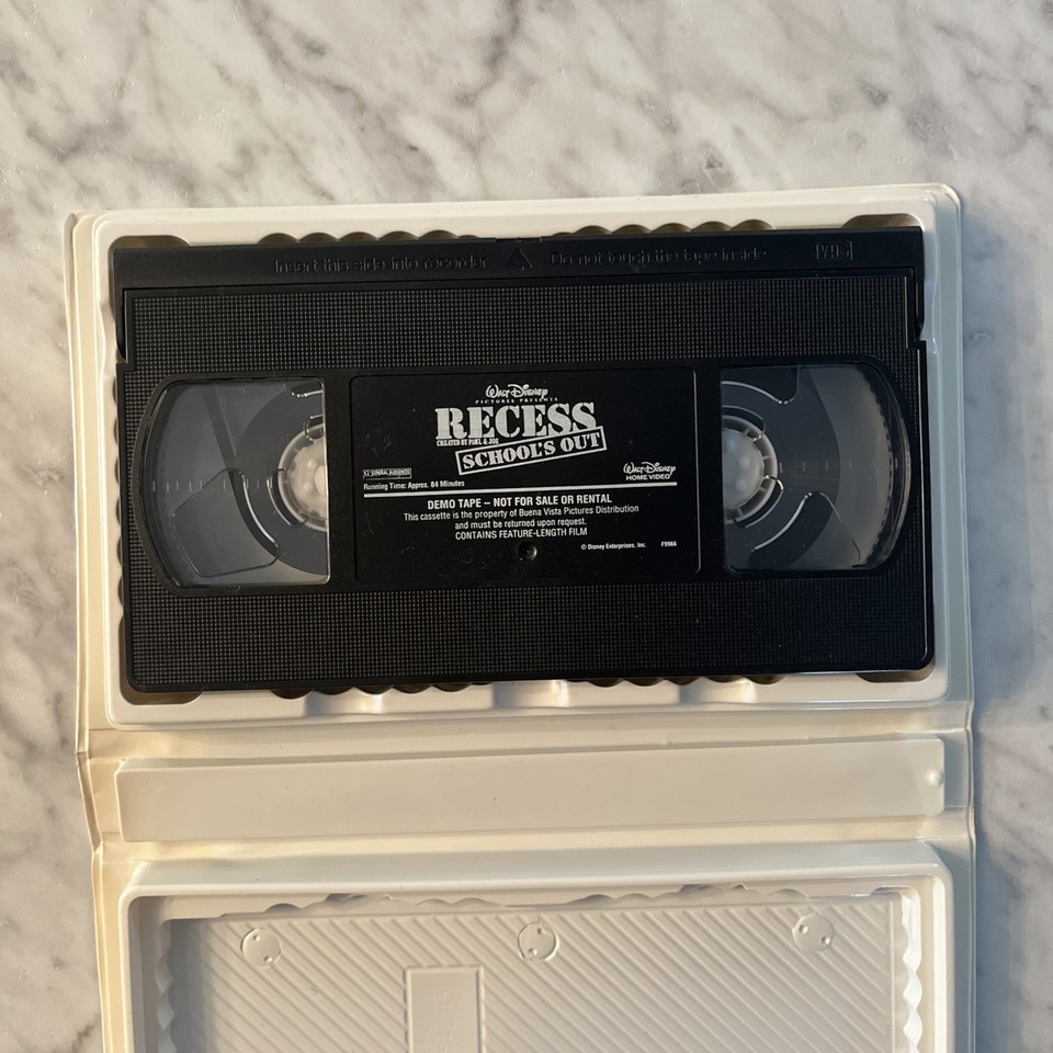 Recess Schools Out (VHS, 2001) Walt Disney - RARE Demo Tape! Promo ...