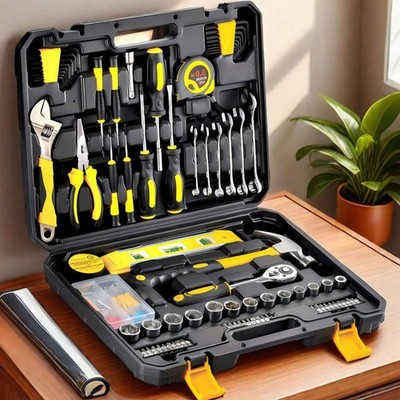 Tool Kit Set 108 Pcs Household Hand Carry with Case Home Repair ...
