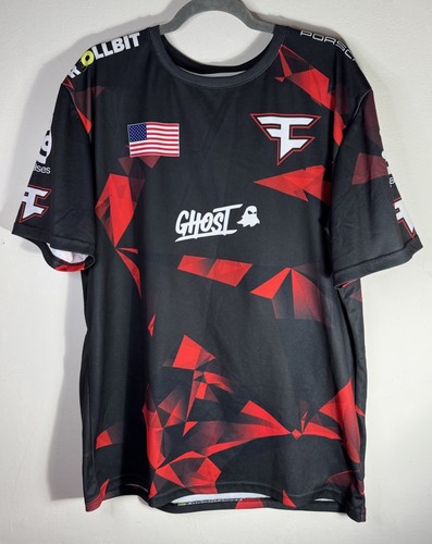 Faze Clan Diamond Pro Gaming Jersey 2023 XL Official Ghost 10 Black ...