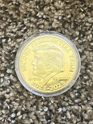 Donald Trump 2020 Keep America Great 45th President 24K Gold Plated ...