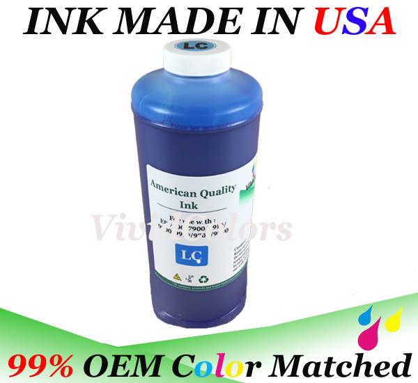 1 liter refill ink for HP 81 Light Cyan ink Designjet 5000 HP 81 C4934A ...