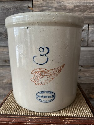 Vintage Red Wing Crock 3 Gallon Red Wing | eBay
