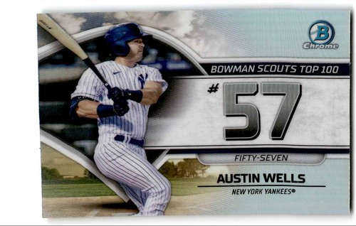 2023 Bowman Chrome Austin Wells Baseball Cards #BTP-57 | eBay