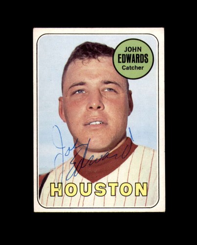 John Edwards Hand Signed 1969 Topps Houston Astros Autographed | eBay
