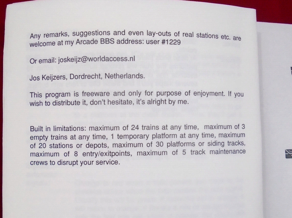 Manuels Pour !RAIL28 Et !RAILED, Écrits Par Jos Keijzers, 1997 Acorn ...
