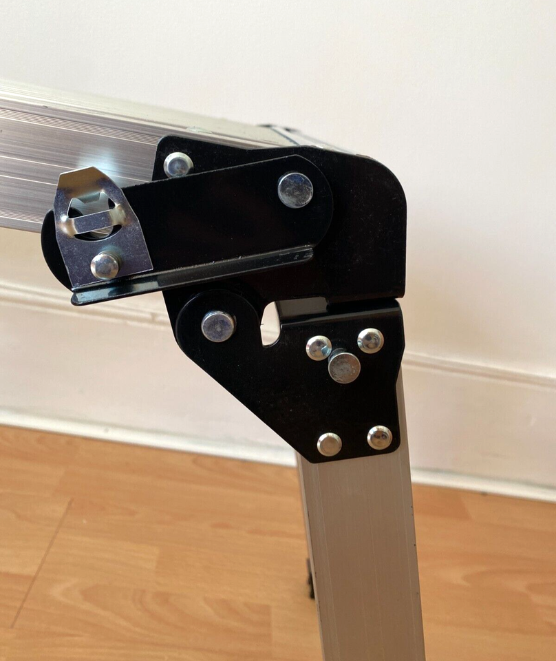 Heavy Duty Aluminium Work Bench Platform Hop Up Step Ladder Folding ...