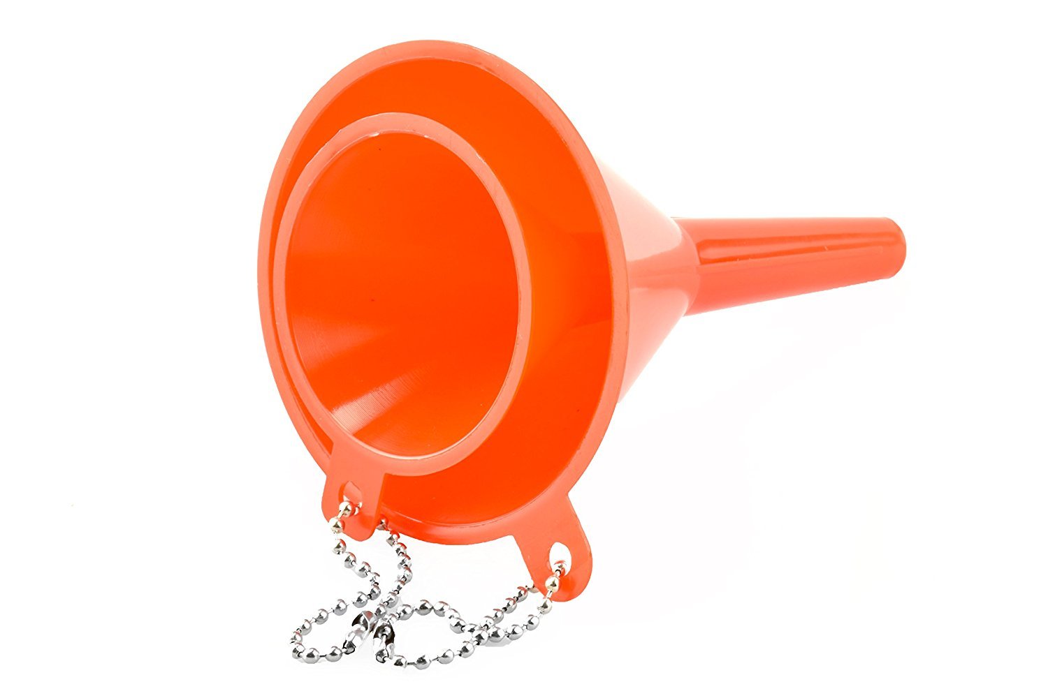 2-Piece Funnel Set with Ball Chain Auto Home or Kitchen 2" & 2 3/4 ...